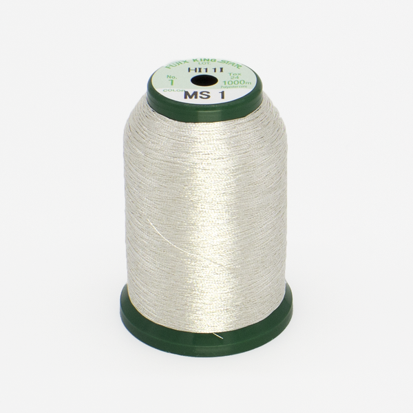 KingStar Metallic Thread MS-1 SILVER - 1000 Meter – The Embroidery Store